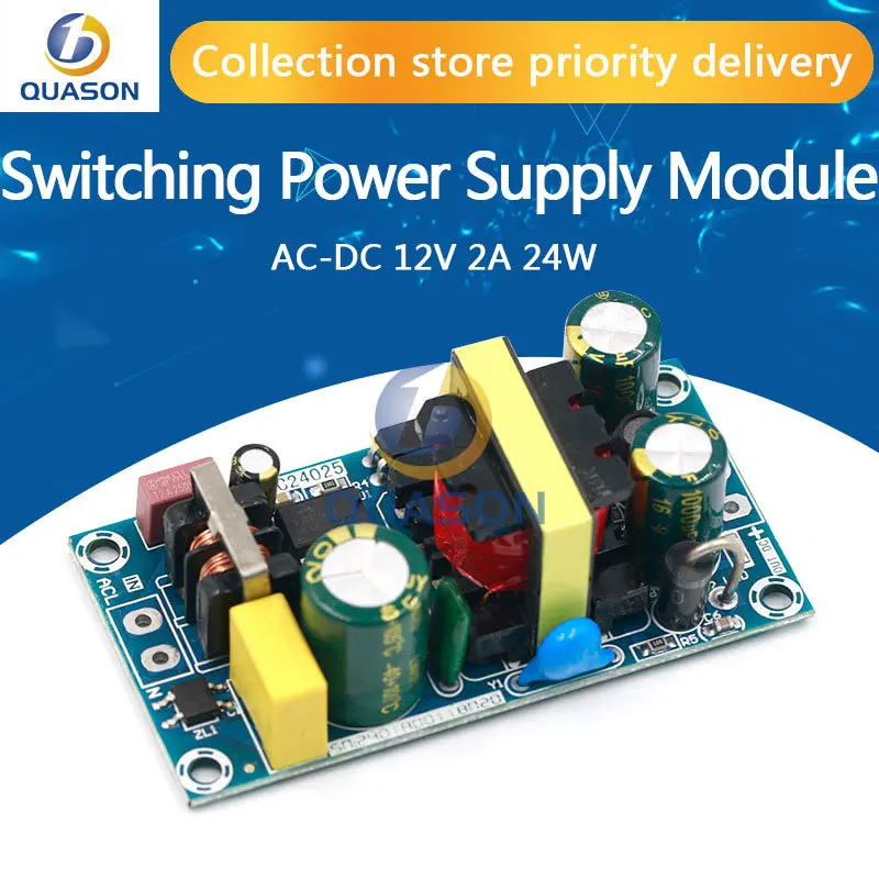 AC-DC 12V2A 24W Switching Power Supply Module Bare Circuit 100-265V to ...
