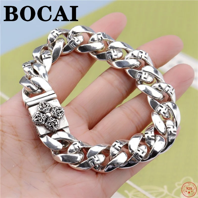 Solid Silver Bracelets For Men