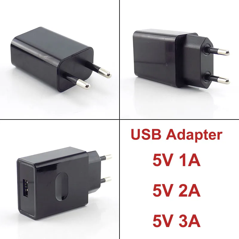 Universal 5V 1A 2A 3A USB Power Adapter Mobile Phone Charger Electrical ...