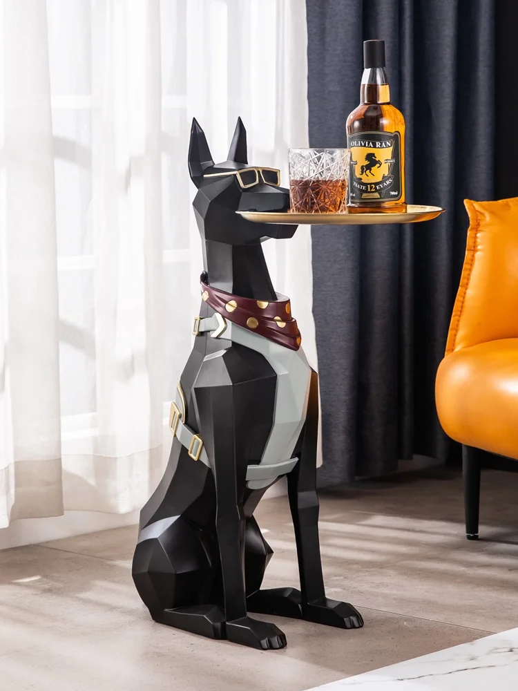 Escultura-Doberman-Dog-Decora-o-Est-tua-Grande-Ch-o-Estilo-Moderno ...