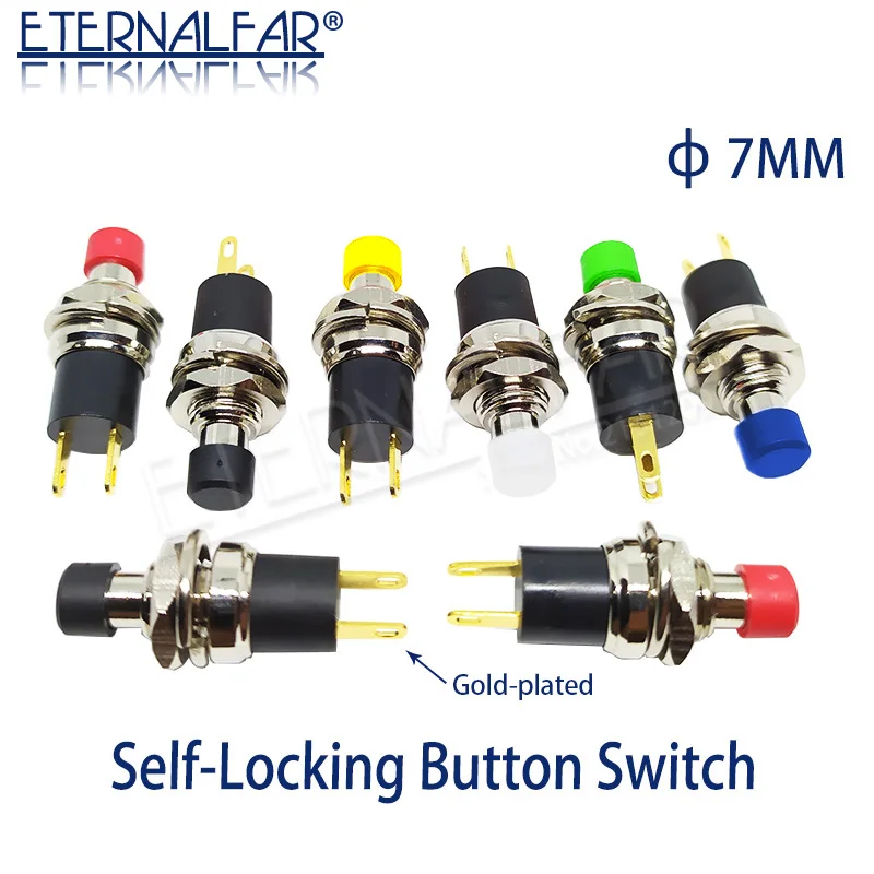 Pb05a High-quality Self-locking Spst Normally Open Mini Push Switch ...