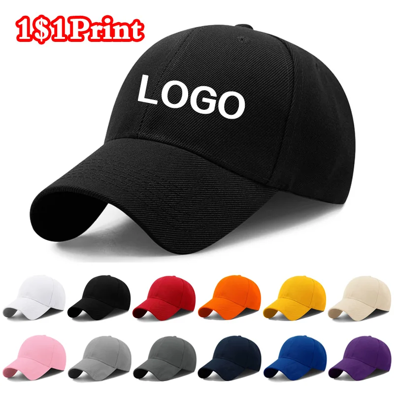 High-end-baseball-cap-customization-logo-neutral-duckbill-cap-sun-hat ...