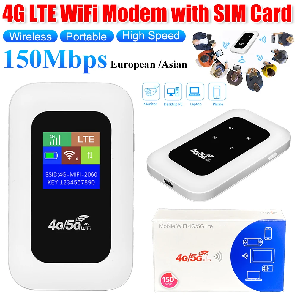 4G-LTE-WiFi-Modem-with-SIM-Card-Slot-High-Speed-Wireless-Portable-WiFi ...