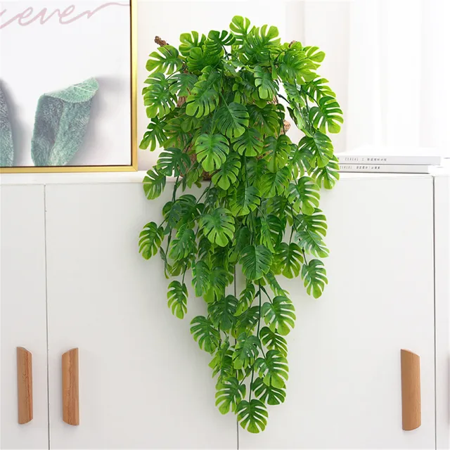 Artificial Turtle Leaf Plants Handmade Ivy Vine Plants Foliage Wedding ...