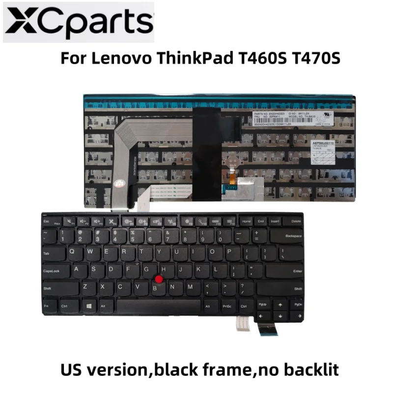 New US Non-Backlit Laptop Keyboard for Lenovo ThinkPad T460s T470s ...