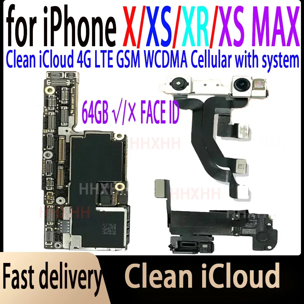 for iPhone Xr Mother Board 64GB 128GB Motherboard for iPhone Xs/Xs Max ...