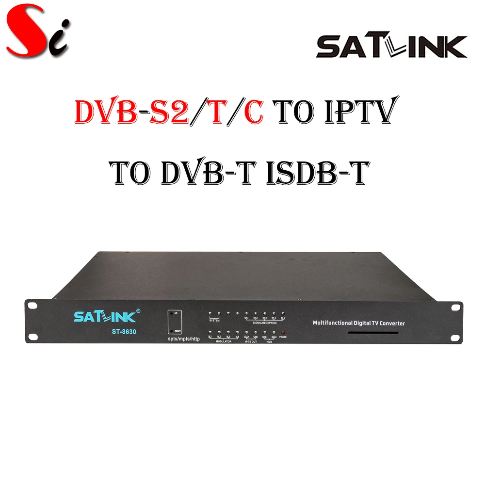 Satlink ST-8630 5 CH DVB-S2/T/C To IPTV DVB-T ISDB-T converter