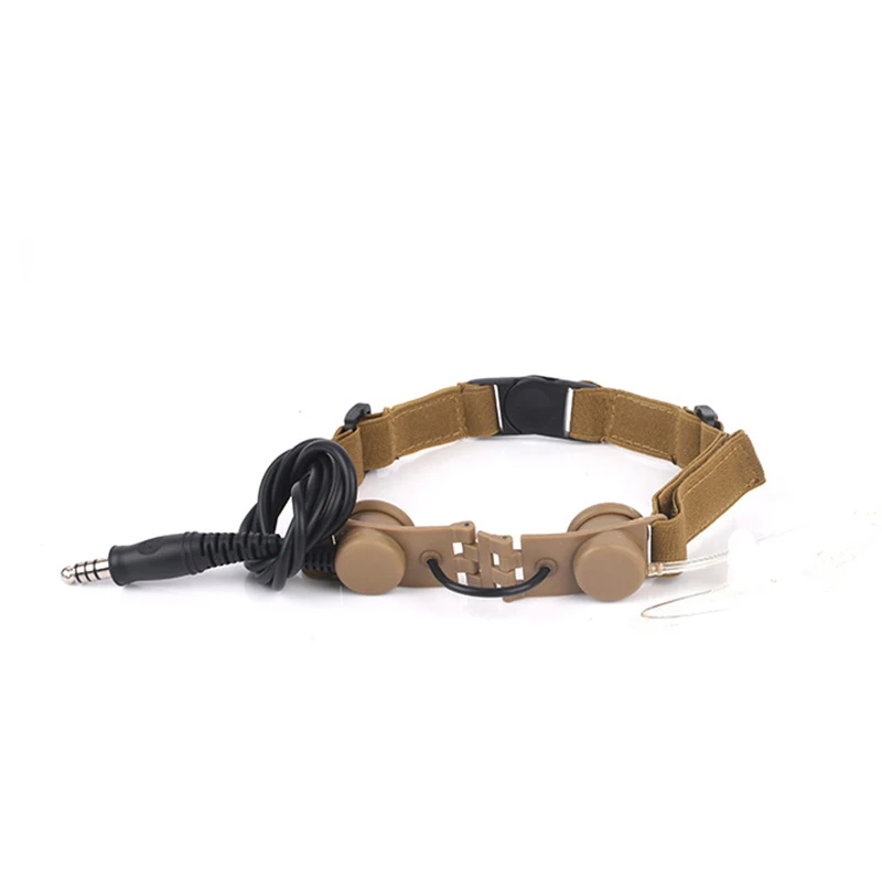 Tactical Communication Single-sided Throat Microphone Air Conduit ...