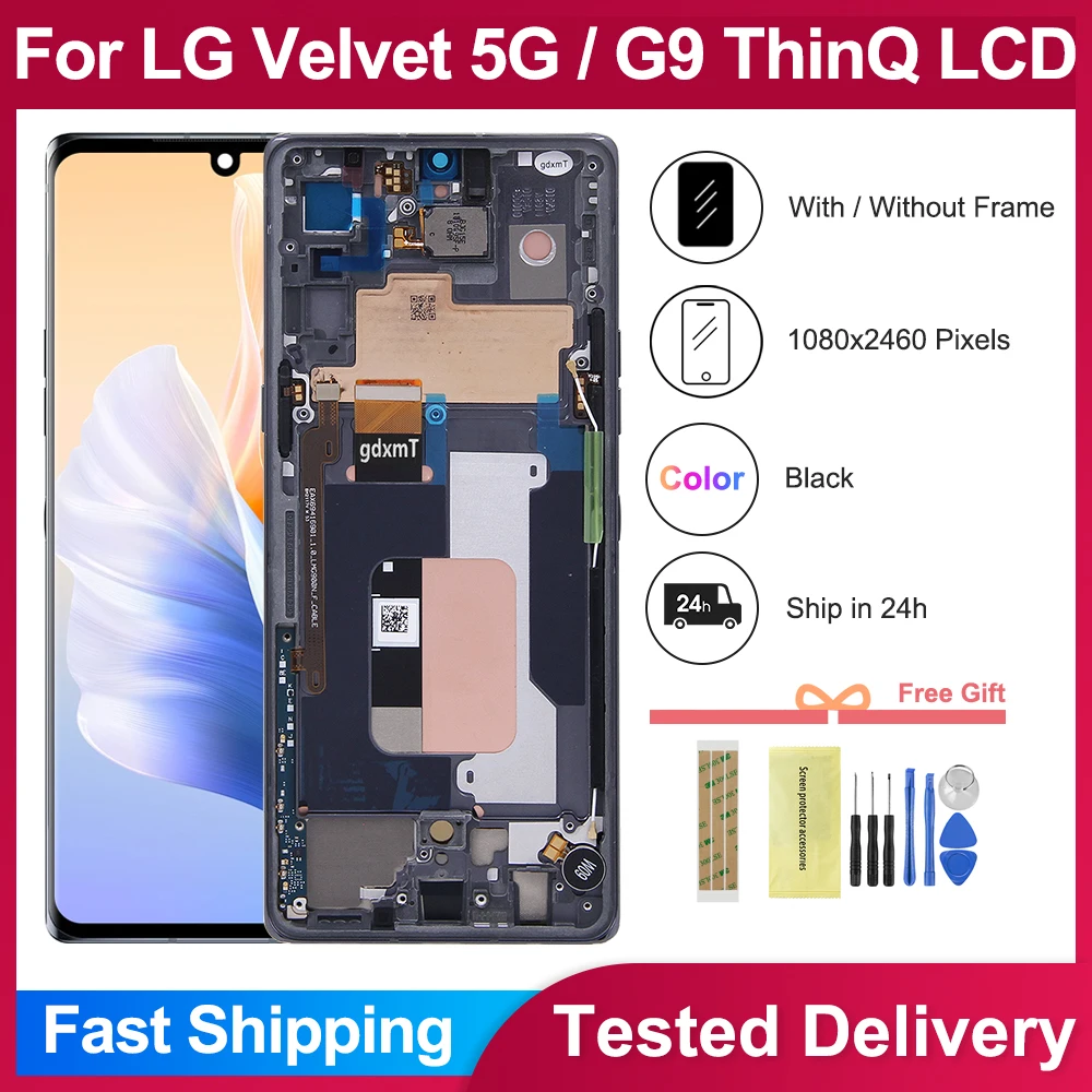 6.8'' For LG Velvet 5G Display Touch Screen Assembly Replacement with ...
