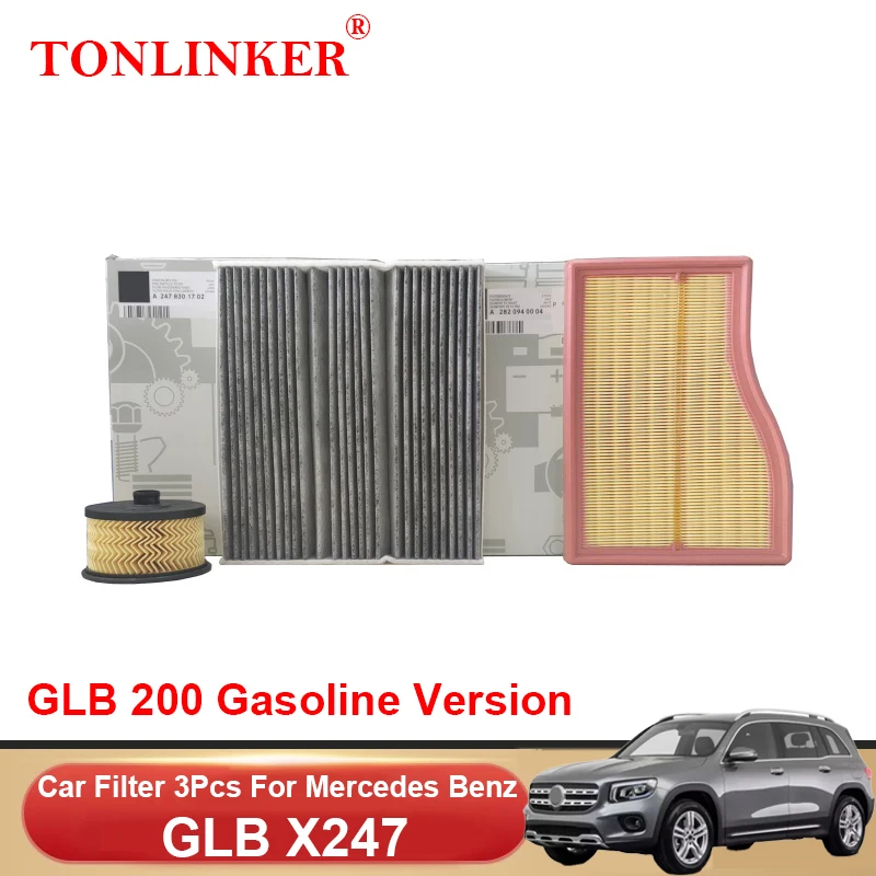 TONLINKER-Cabin-Air-Filter-Oil-Filter-For-Mercedes-Benz-GLB-X247-200 ...