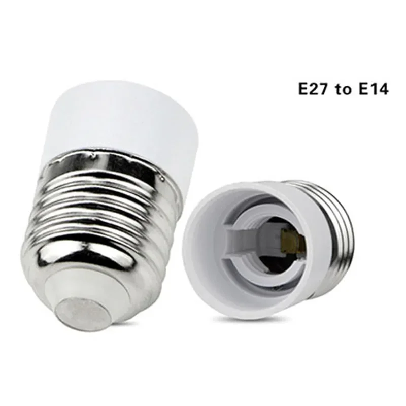 10PCS-E27-E14-Screw-Sockets-Lot-Lamp-Bulb-Adapter-Plastic-Base-LED-Bulb-Extender-Converter ...