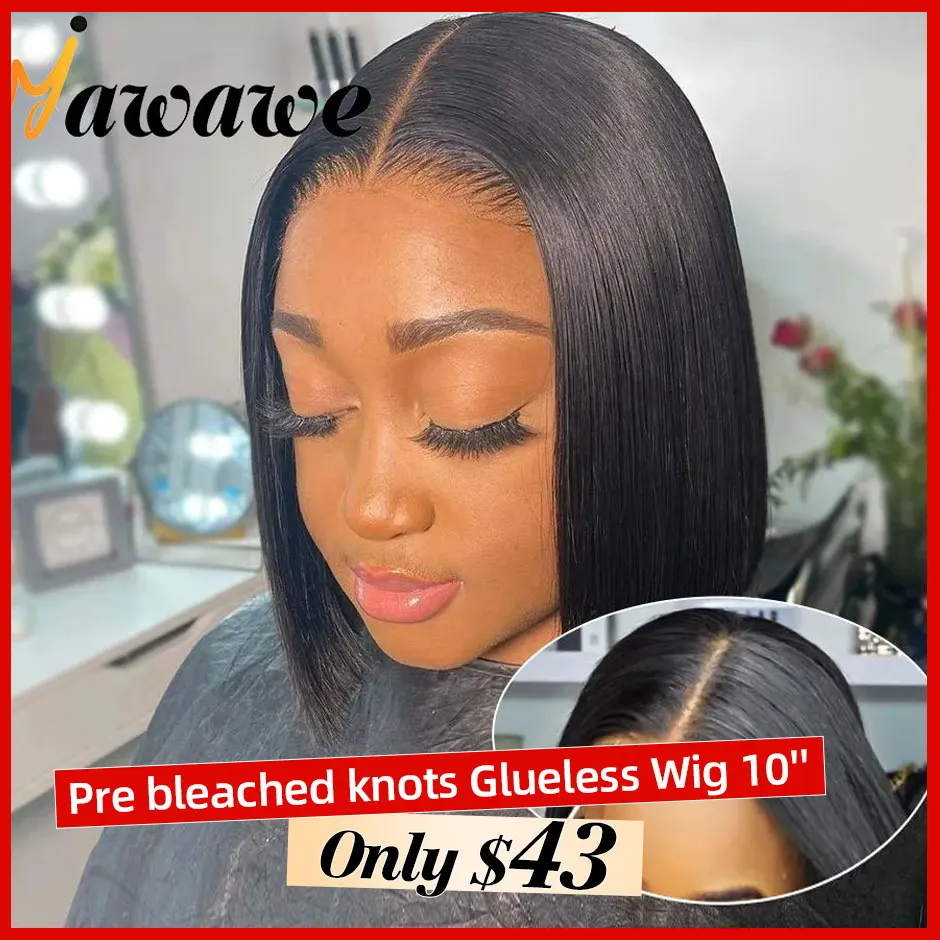 YAWAWE-Pre-Bleached-Knots-Glueless-Wig-Ready-To-Wear-Wigs-Straight-Pre ...