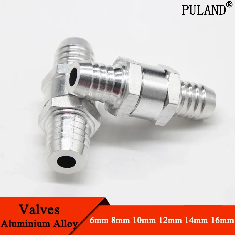 1/5Pcs One Way 6mm 8mm 10mm 12mm 14mm 16mm Valves Aluminium Alloy Fuel ...