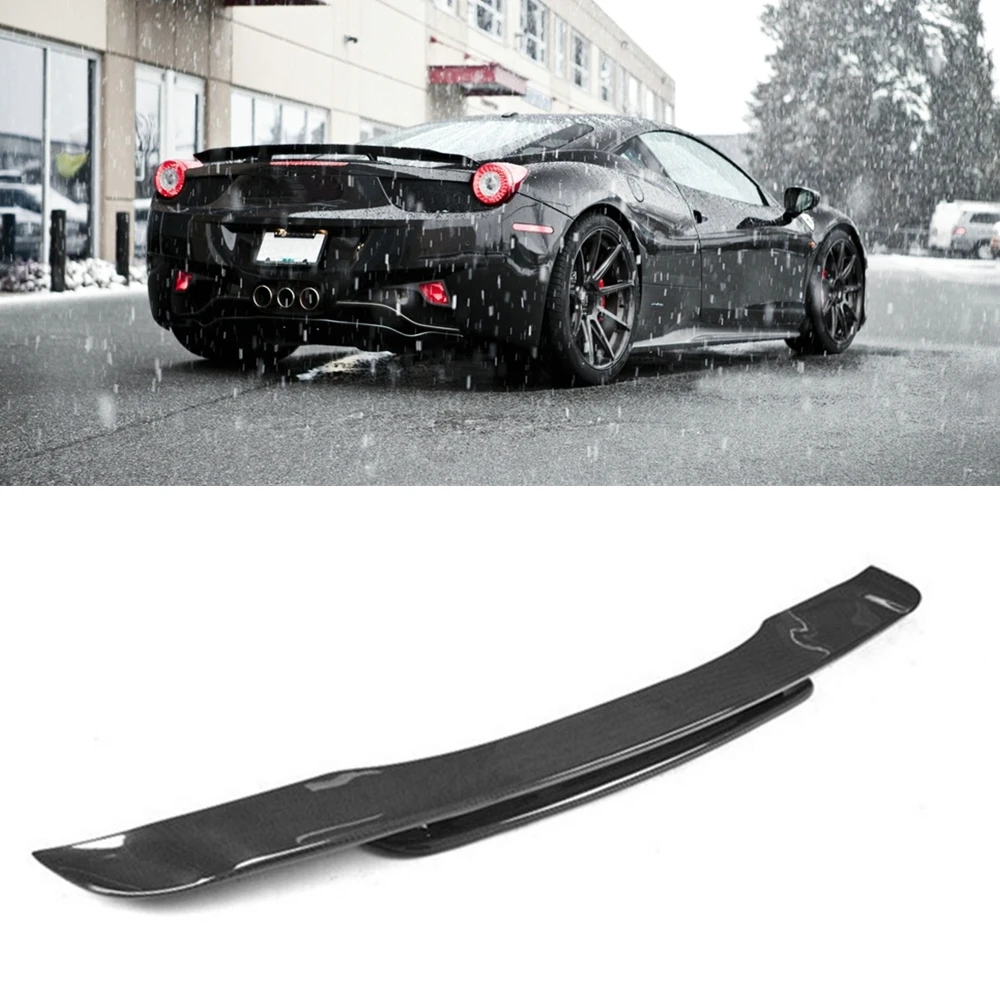 Rear-Trunk-Lid-Spoiler-Wing-Tailgate-Flap-Trim-Upper-Splitter-Carbon ...