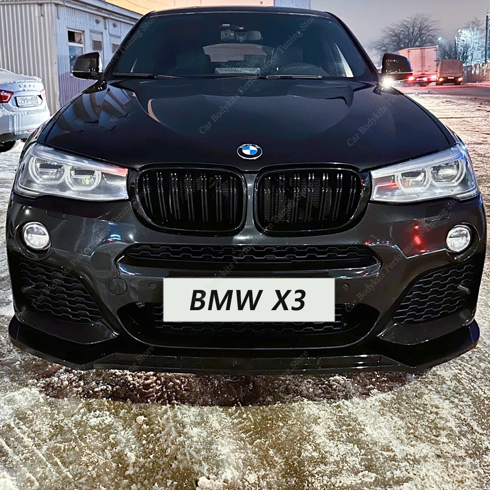 Front-Bumper-Lip-Splitter-Spoiler-For-BMW-X3-F25-X4-F26-20i-28i-30d-35i ...