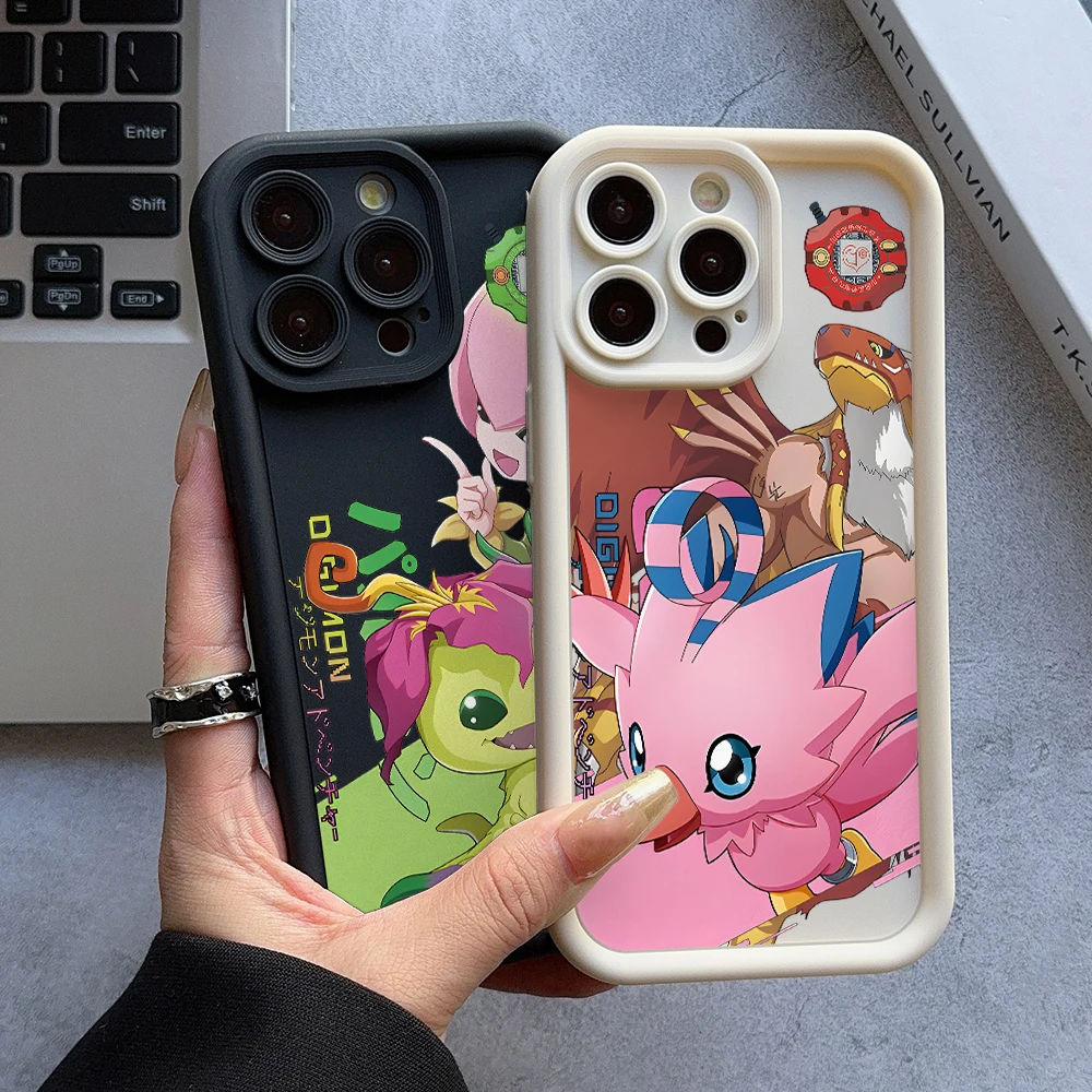 Digimon Palmon Lilimon Phone Case for iPhone 16 15 14 Plus 13 12 Mini ...