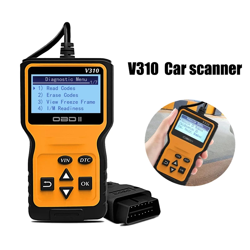 V310 OBD2 Scanner Code Reader ELM327 Automotive Fault Code Reader ...
