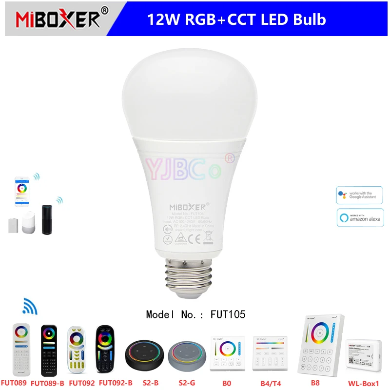 MiBoxer-E27-12W-RGB-CCT-LED-Smart-Light-Bulb-FUT105-Dimmable-LED-Lamp-2 ...