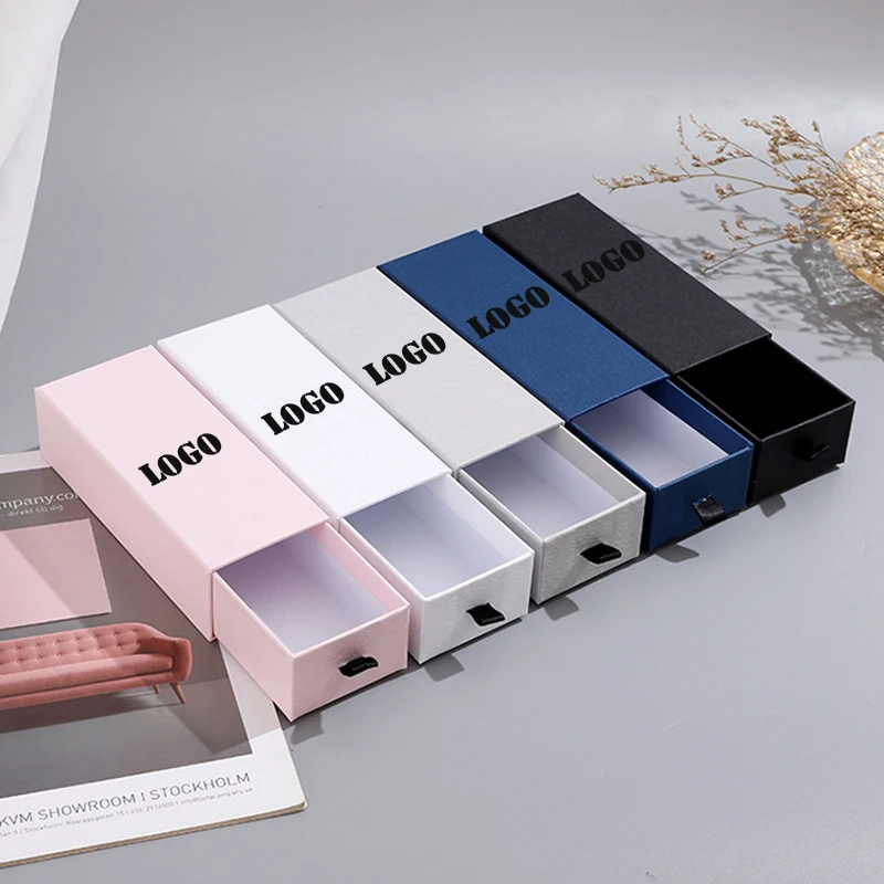 10 Pcs Custom Logo sunglasses package box Drawer type perfume cosmetics ...