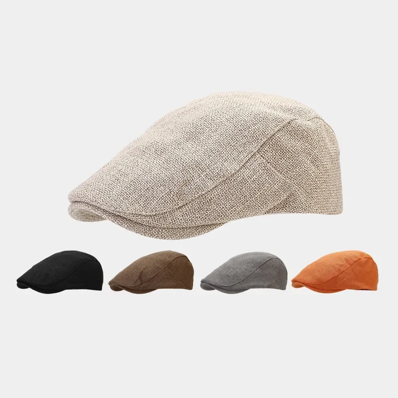 Boina-de-lino-con-visera-Para-hombre-y-Mujer-gorro-ajustable ...