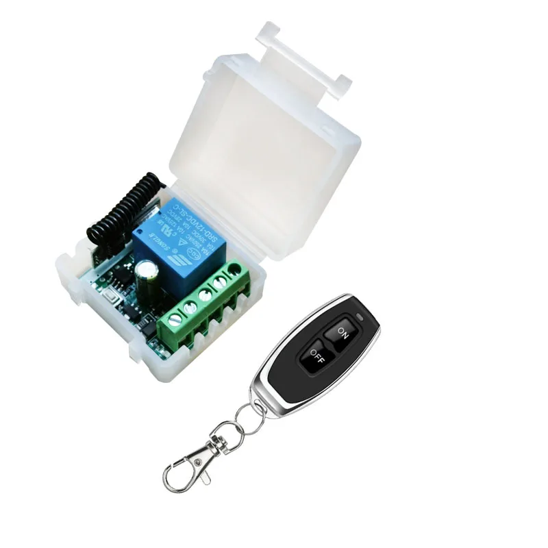433 Mhz universal wireless switch 12V 10A relay receiver Led light door ...