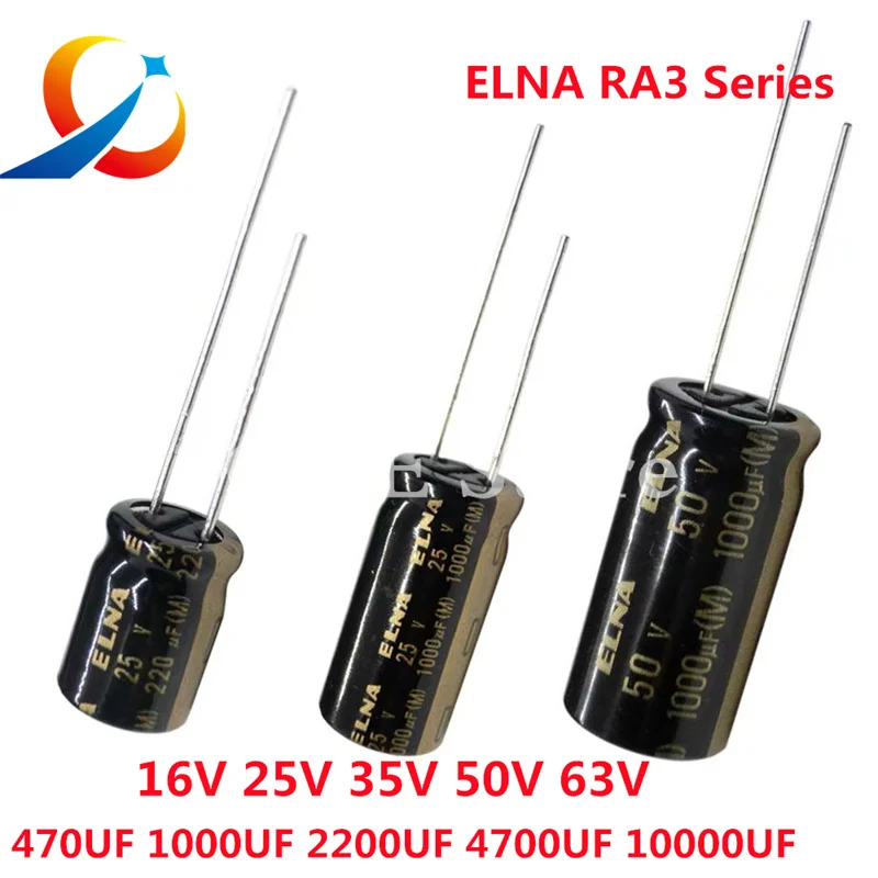 ELNA RA3 Series HiFi Audio Capacitor 16V 25V 50V 63V 10uF 22uF 47uF 100uF 220uF 470uF 1000uF ...