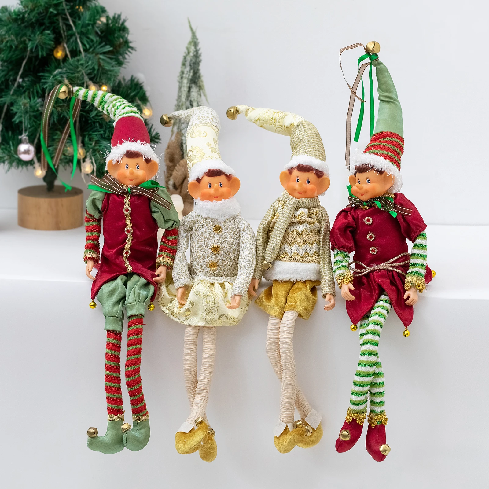 Christmas-Cute-Elf-Doll-Plush-Leg-Doll-Christmas-Tree-Ornament-Pendant ...