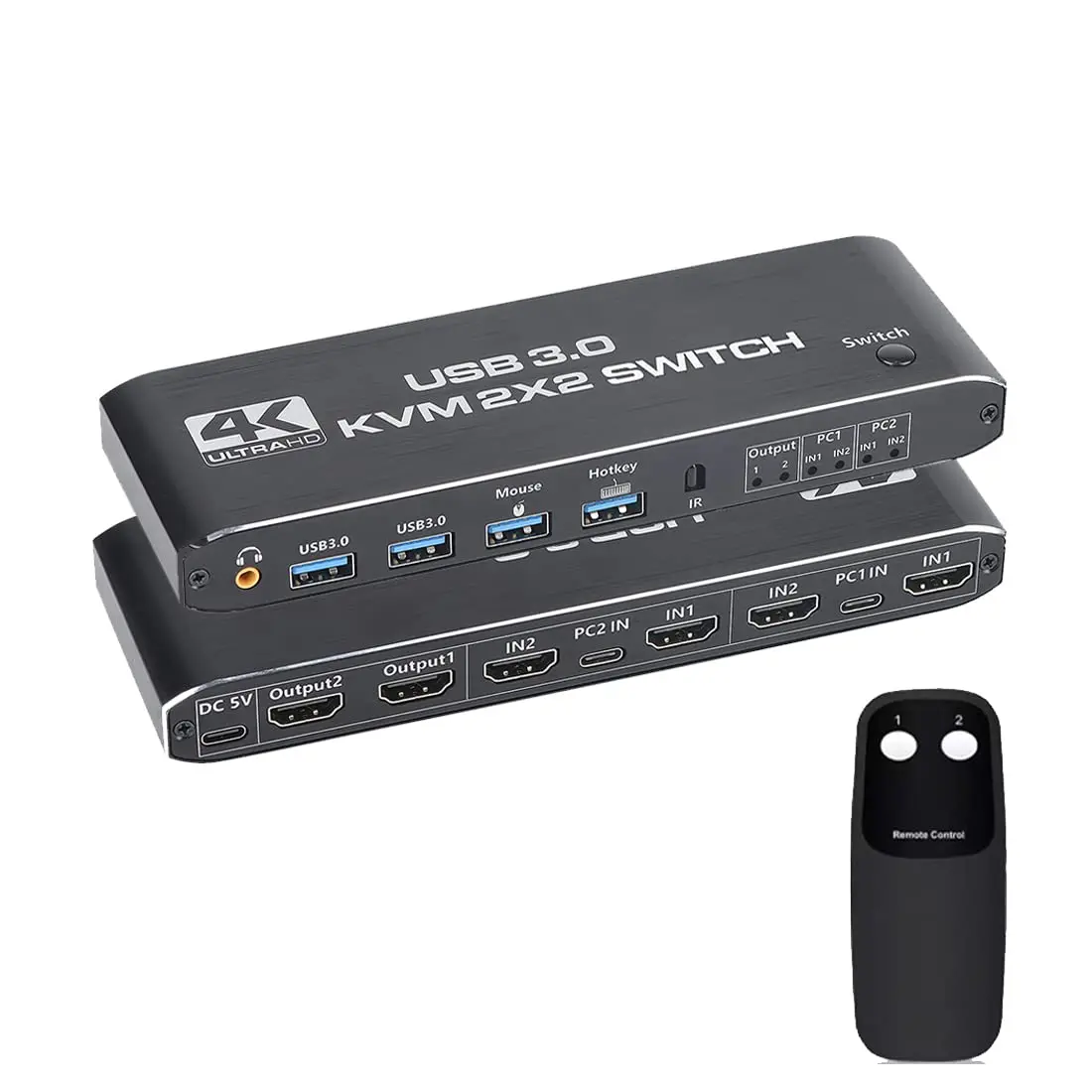2-Port-KVM-Switch-HDMI-Dual-Monitor-4K-60Hz-2x2-HDMI-HDMI-KVM-Switch ...