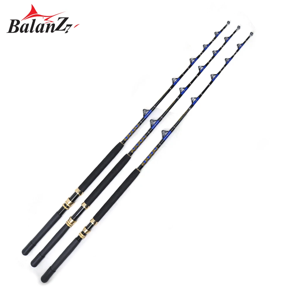 Balanzze Trolling Rod 5.6 Feet 30lbs 130lbs 5+1 Guides Big Game Rod For ...
