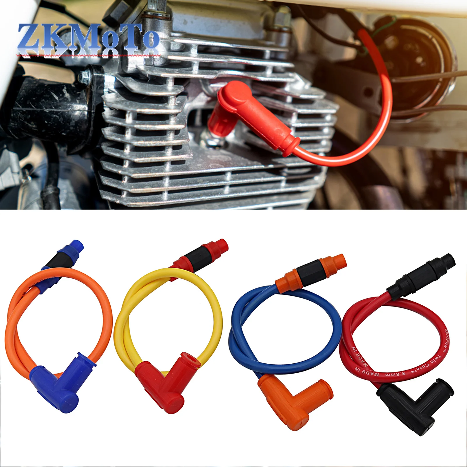 Twin-Core-Race-Power-Cable-Bobina-de-igni-o-ATV-Quad-Dirt-Pit-Bike ...