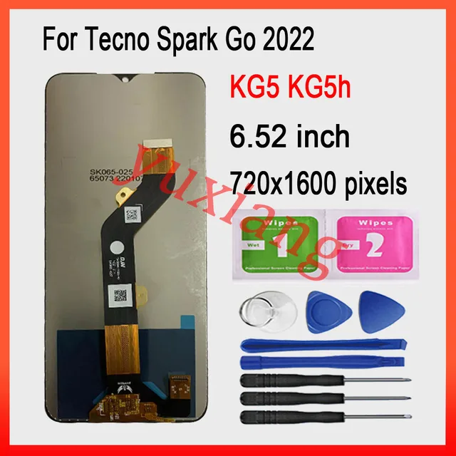 For Tecno Spark Go 2020 KE5S 2021 2023 LCD Display Touch Screen For Tecno Spark Go 2022 KG5 ...