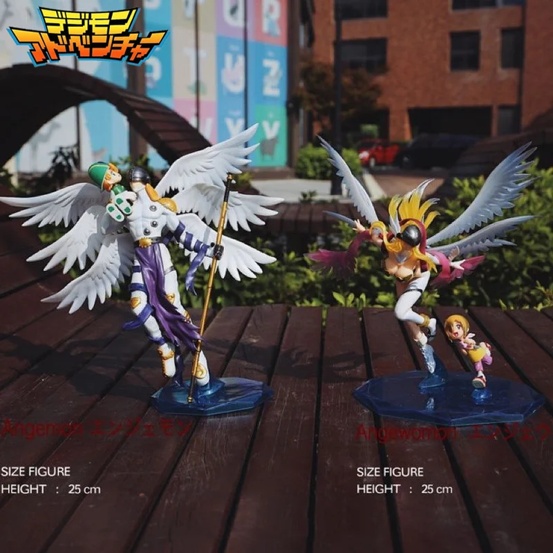 25cm-Anime-Digimon-Adventure-Angemon-Angewomon-Figure-1-8-Takaishi ...