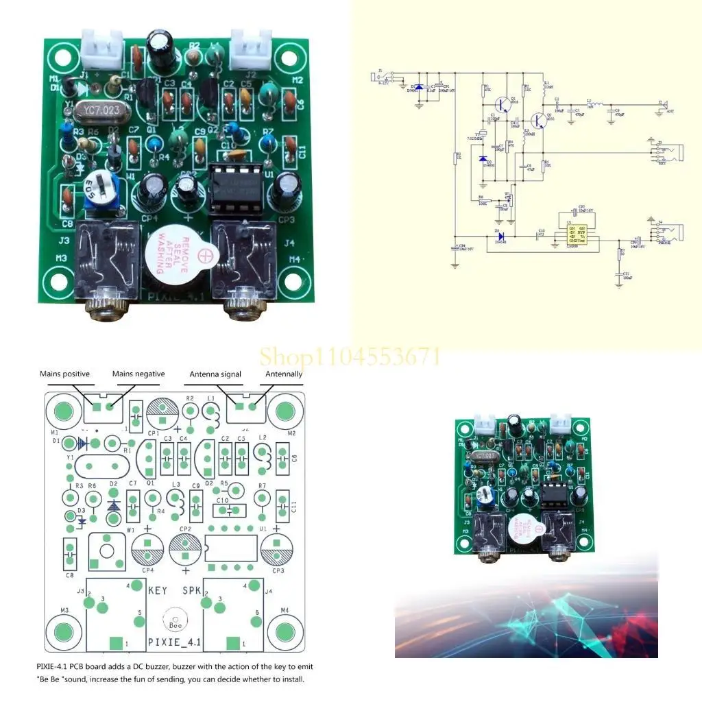 Best Seller DC9V-14V DIY QRP Pixie Kit 40M CW Radio Shortwave ...