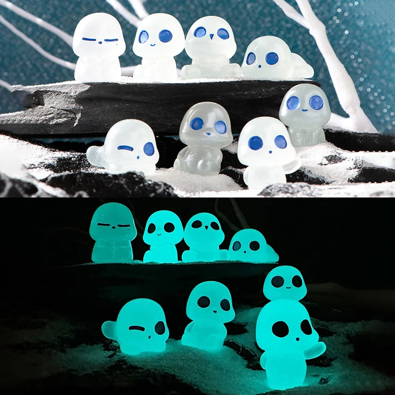 1-10Pcs-Luminous-Mini-Figures-Tree-Elf-Baby-Resin-Glow-in-the-Dark ...