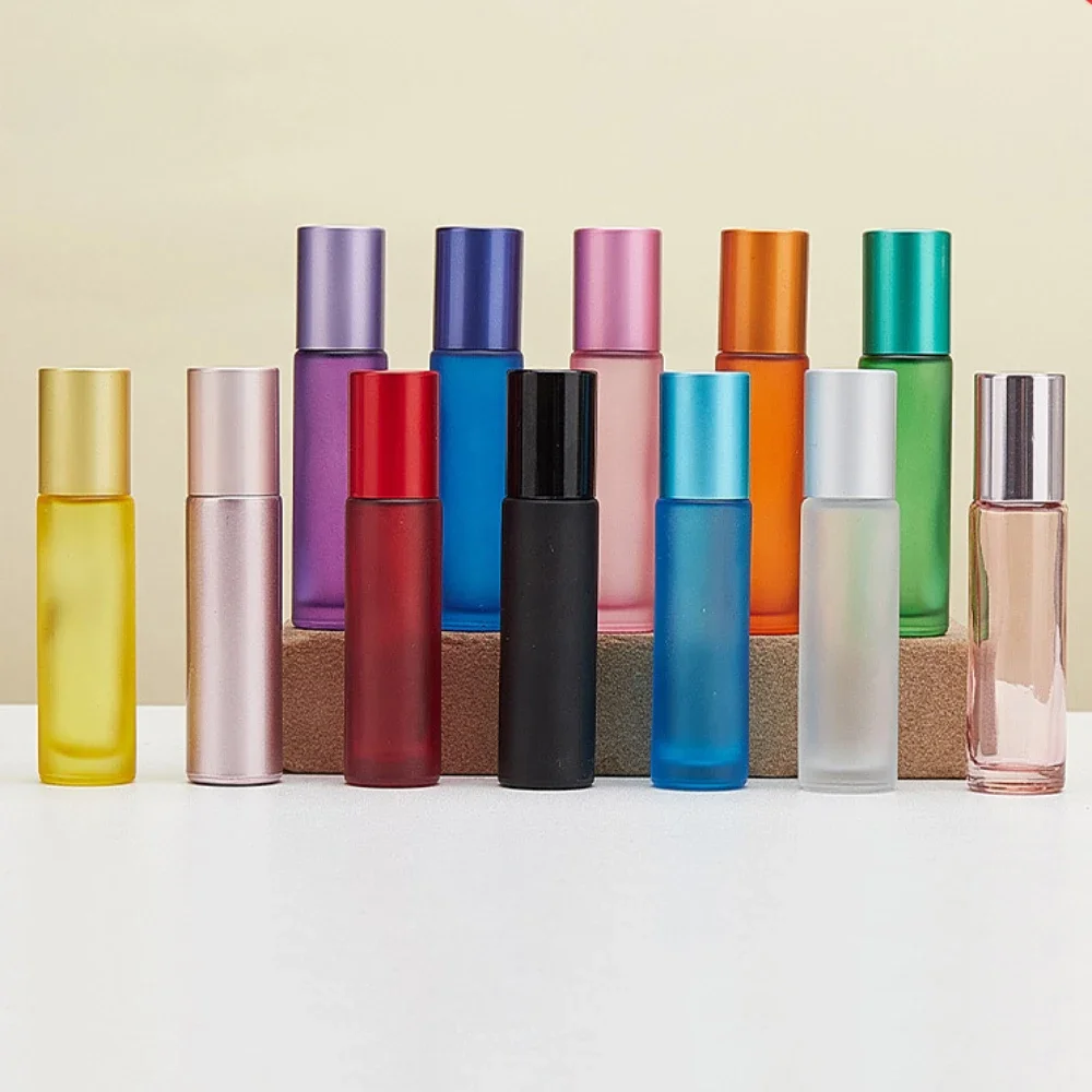 Perfume-Bottle-Roll-on-Essential-Oil-Empty-5-10ml-Frosted-Colorful ...
