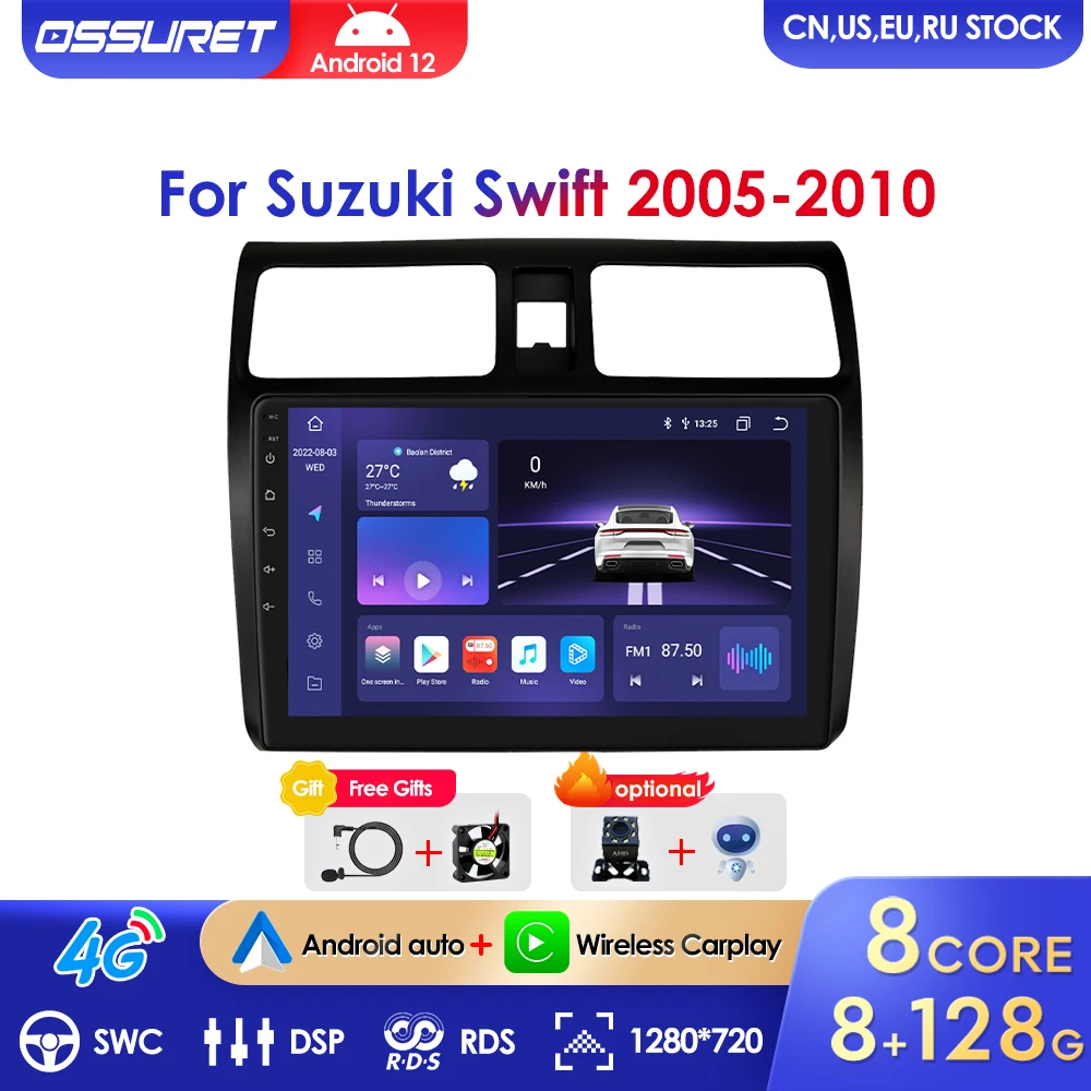 8GB-128GB-Android-12-2-Din-Car-Radio-Multimedia-Player-For-Suzuki-Swift ...