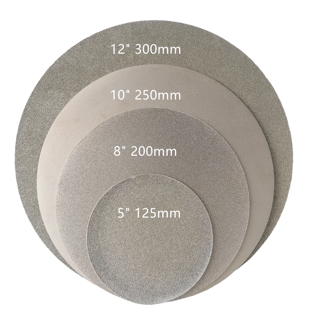 12-300mm-80-2000-Large-Size-Diamond-Coated-Flat-Lap-Wheel-Lapidary ...