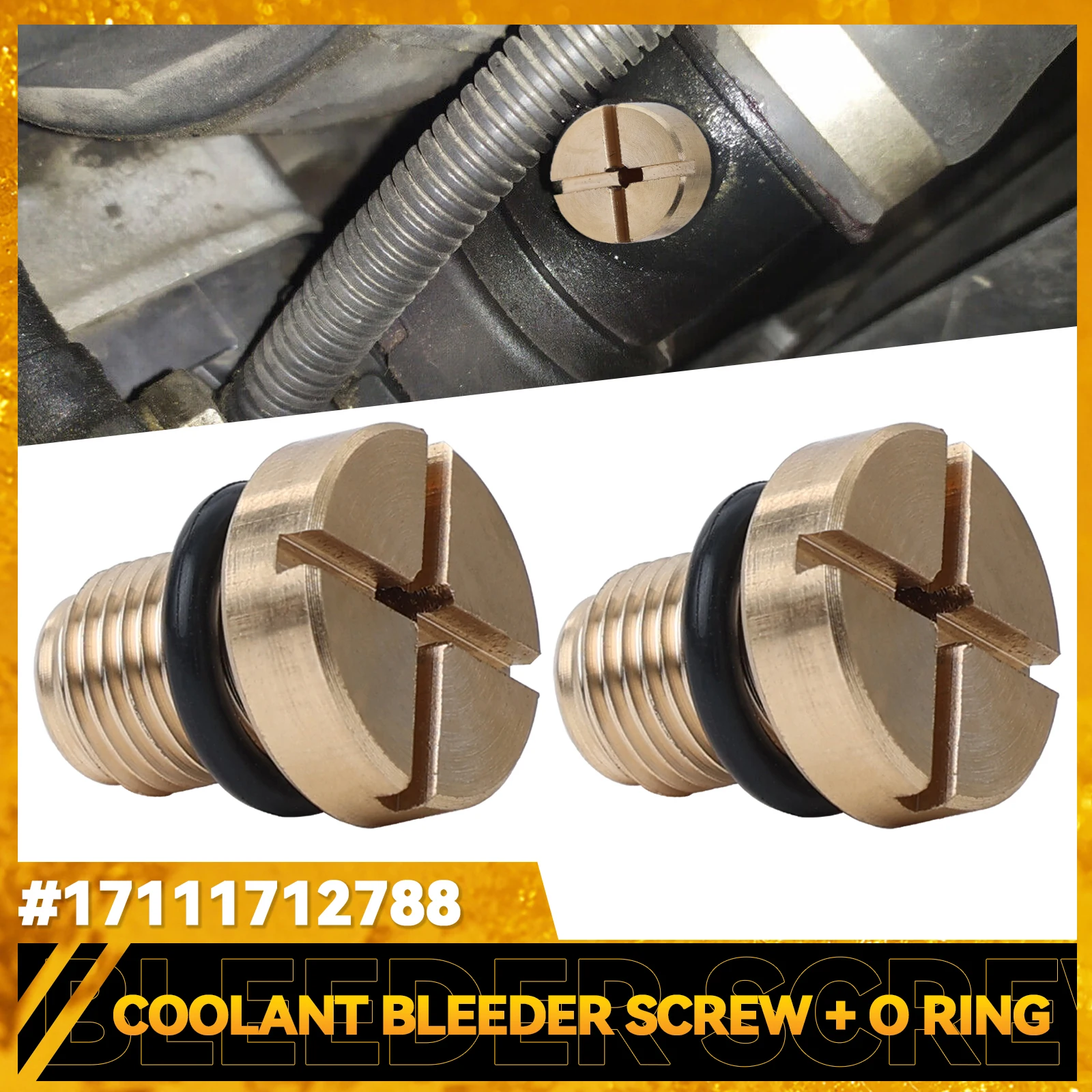 2x-Brass-Coolant-Expansion-Tank-Drain-Bleeder-Screw-Bolt-Discharge ...
