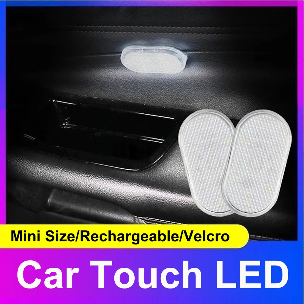 Portable-LED-Interior-Car-Touch-Light-Mini-Size-Rechargeable-Car ...