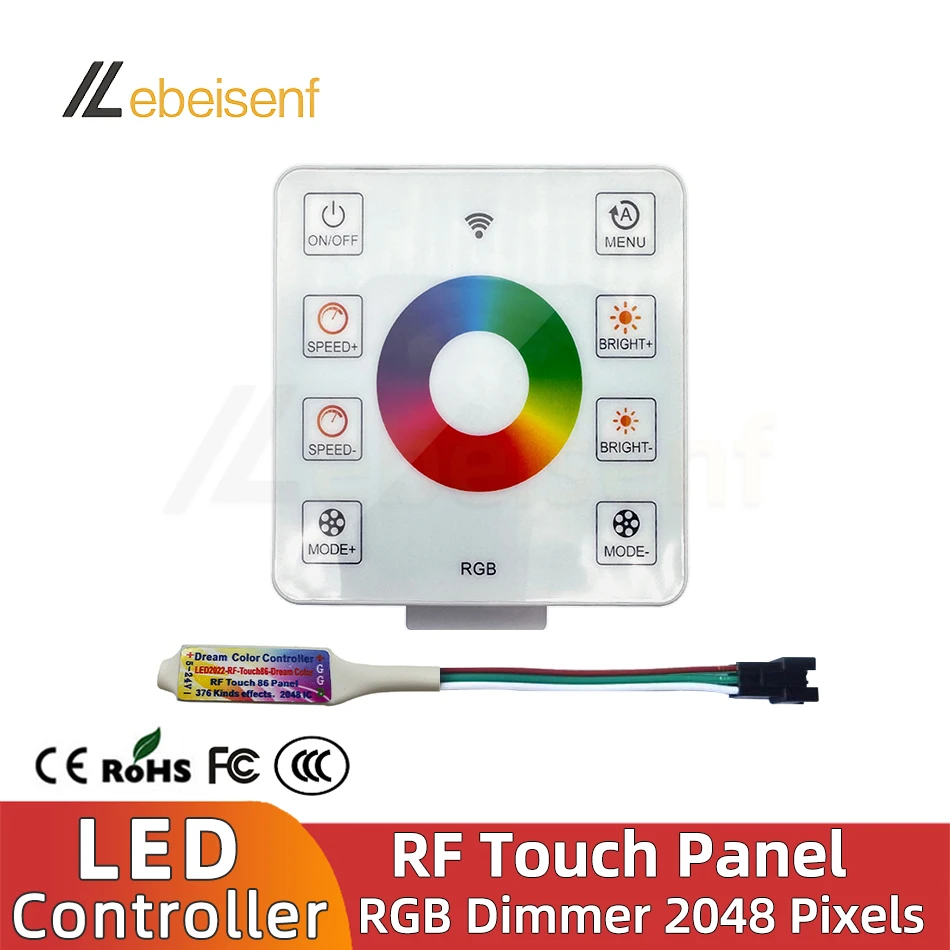 Mini-LED-Dream-Color-Controller-2048-Pixel-DC-5-24V-and-Full-Touch-RF-8 ...