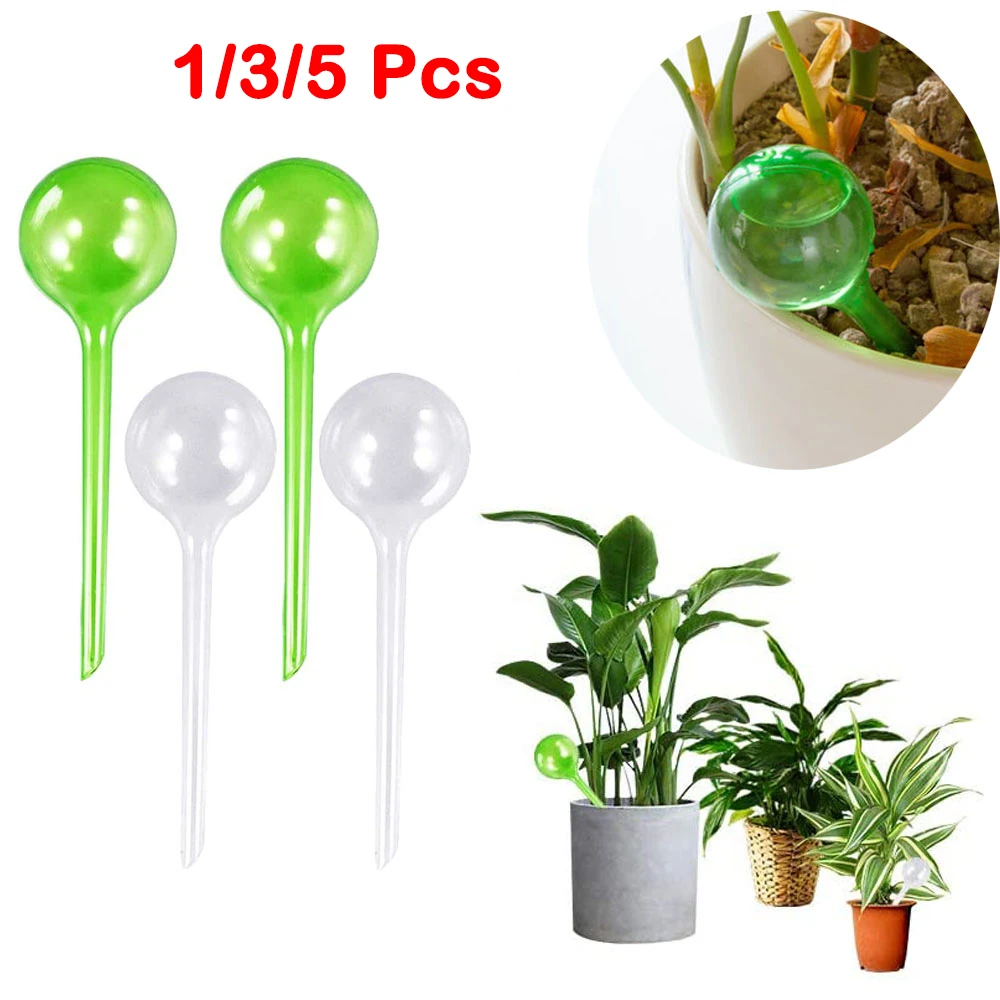 Automatic Plant Water Feeder Self Watering Plastic Ball Indoor Outdoor ...
