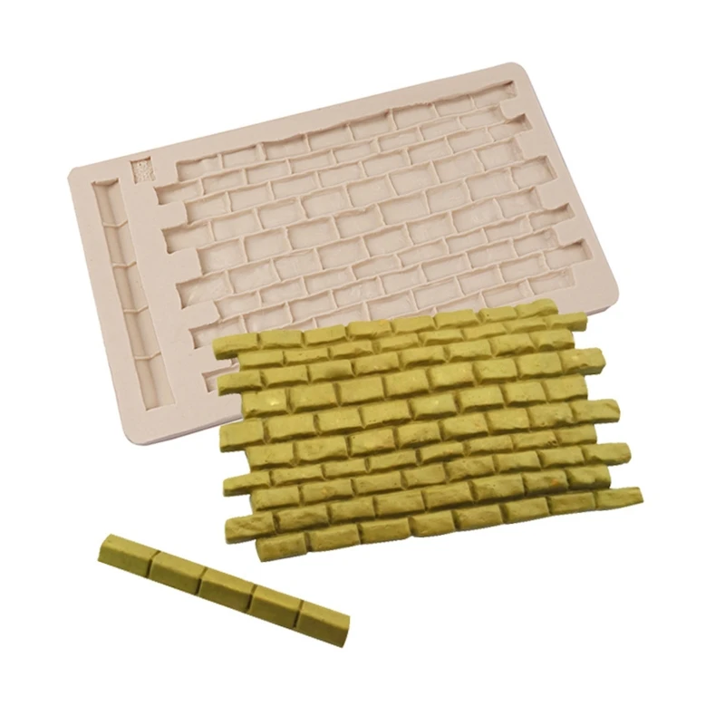 Creative-3D-Brick-Wall-Texture-Shape-Fondant-Cake-Silicone-Mold-Pastry ...