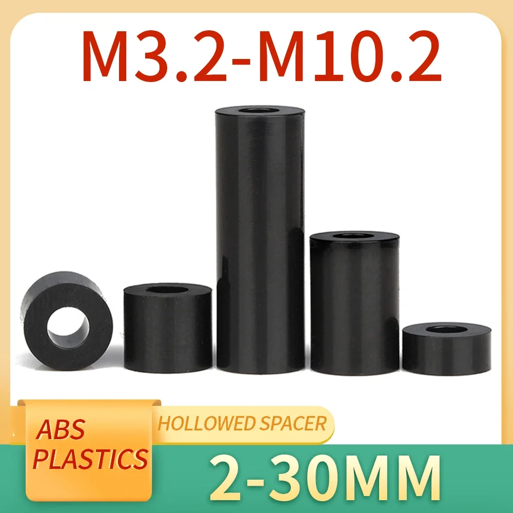 10-20-50pcs-M3-M4-M5-M6-M8-M10-M12-ABS-Non-Threaded-Hollowed-Nylon ...
