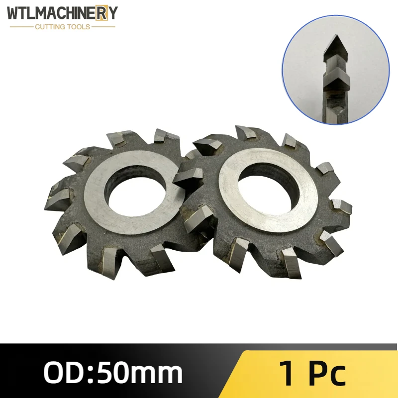 1Pc-OD-50mm-Carbide-Double-Angle-Milling-Cutter-V-Shape-Slot-Trapezoid ...