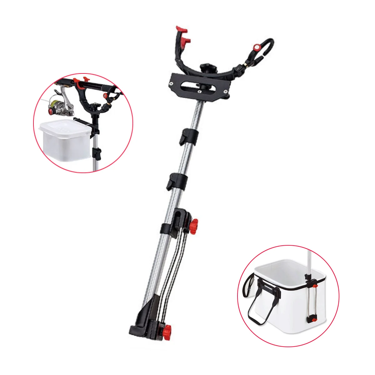 Aluminum-alloy-Thickened-Telescopic-Fishing-Rod-Bracket-Fishing-Rod ...