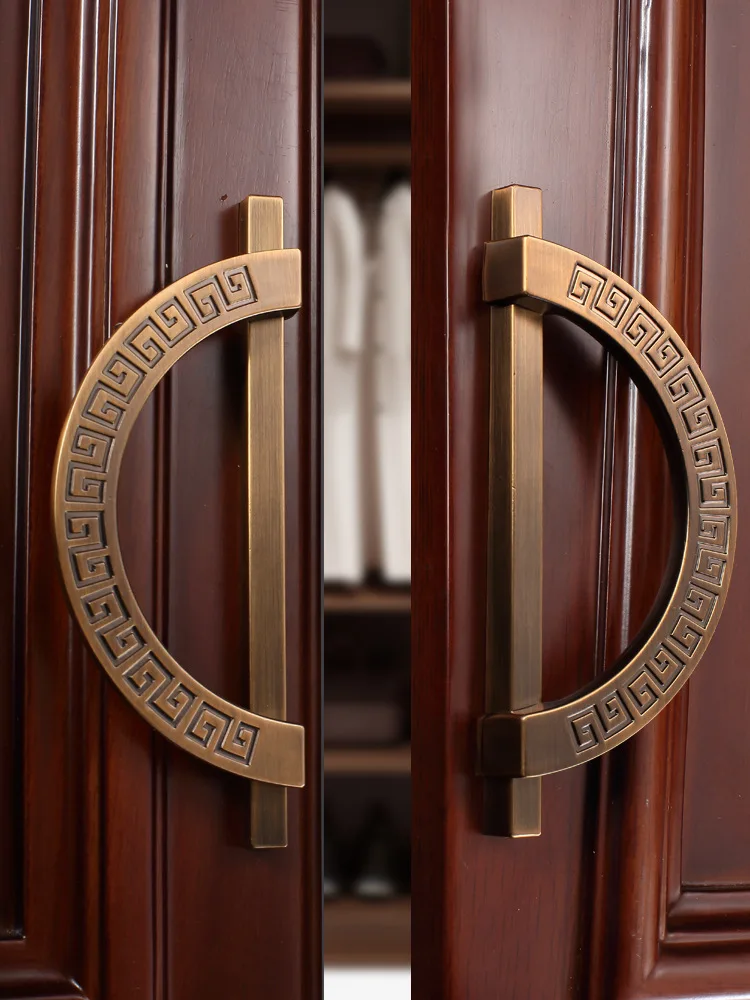 Chinese Round Handles Drawer Pulls and Knobs Cabinet Furniture Hidden ...