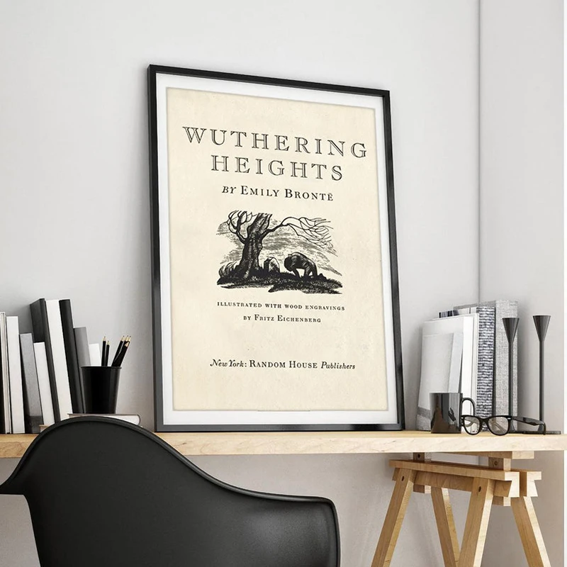 Wuthering Heights Book Cover Poster