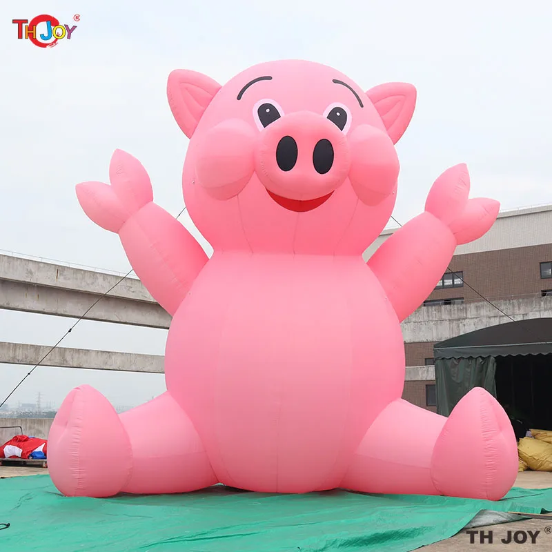 8m 26ft tall giant inflatable pink pig models cartoon advertising ...