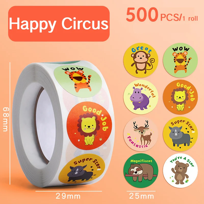 100-500 Pieces Animal Cartoon Stickers Kids Toy Stickers Various Cute ...
