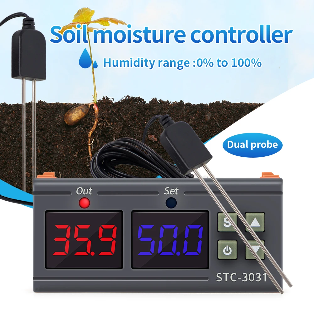 AC110V-220V-1500W-Digital-Soil-Humidity-Controller-Soil-Moisture-Meter ...